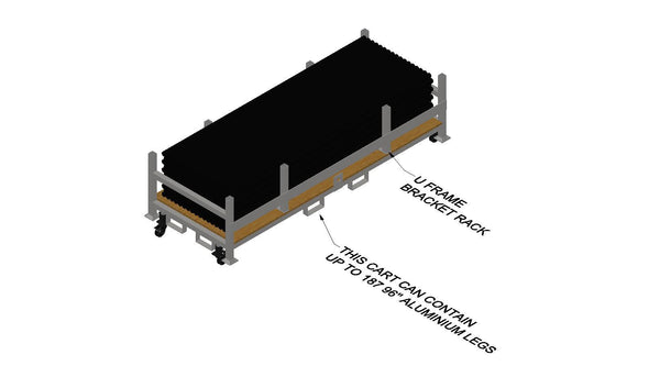 U FRAME RACK FOR 40'' CARTS
